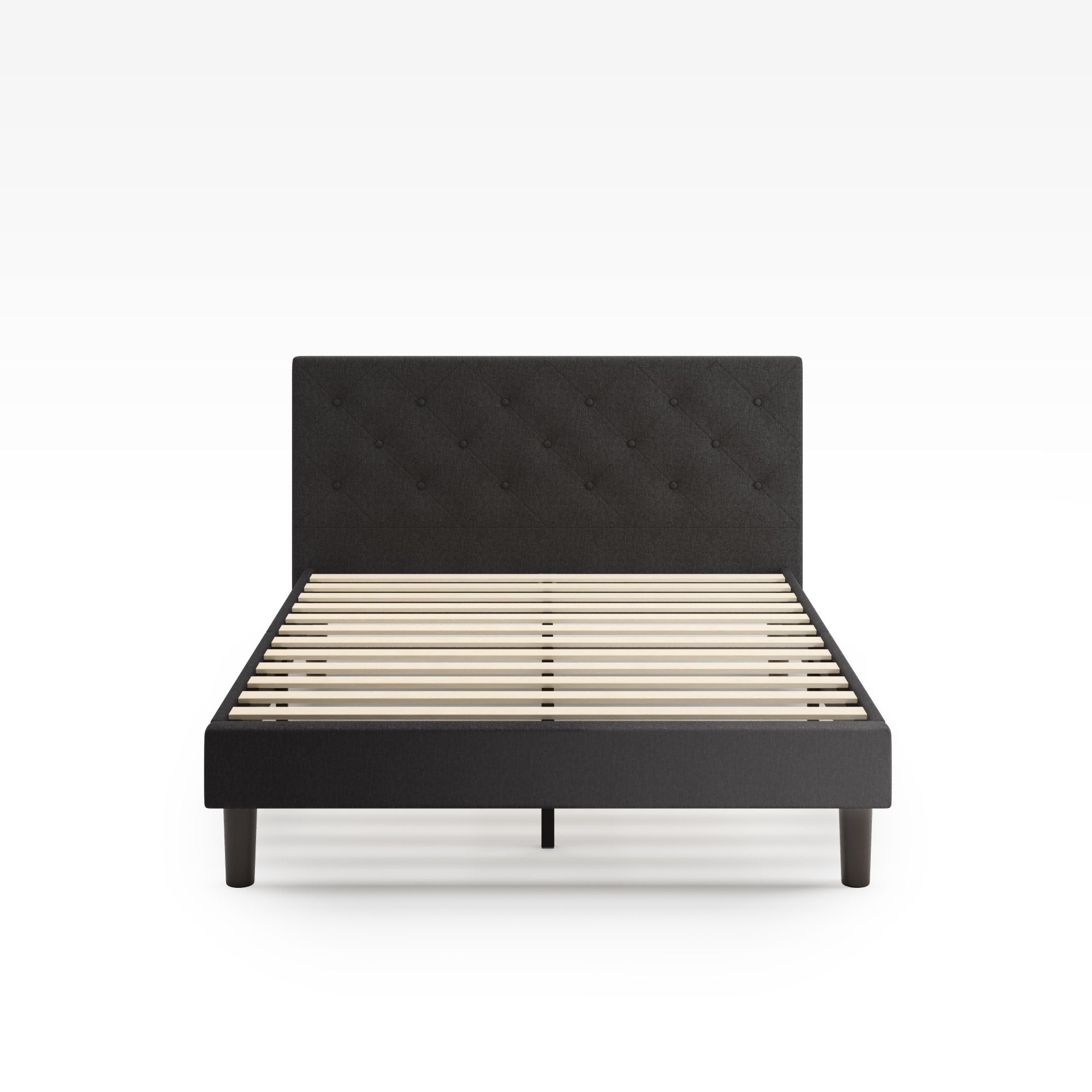 Shalini Upholstered Diamond Stitched Platform Bed Frame Zinus