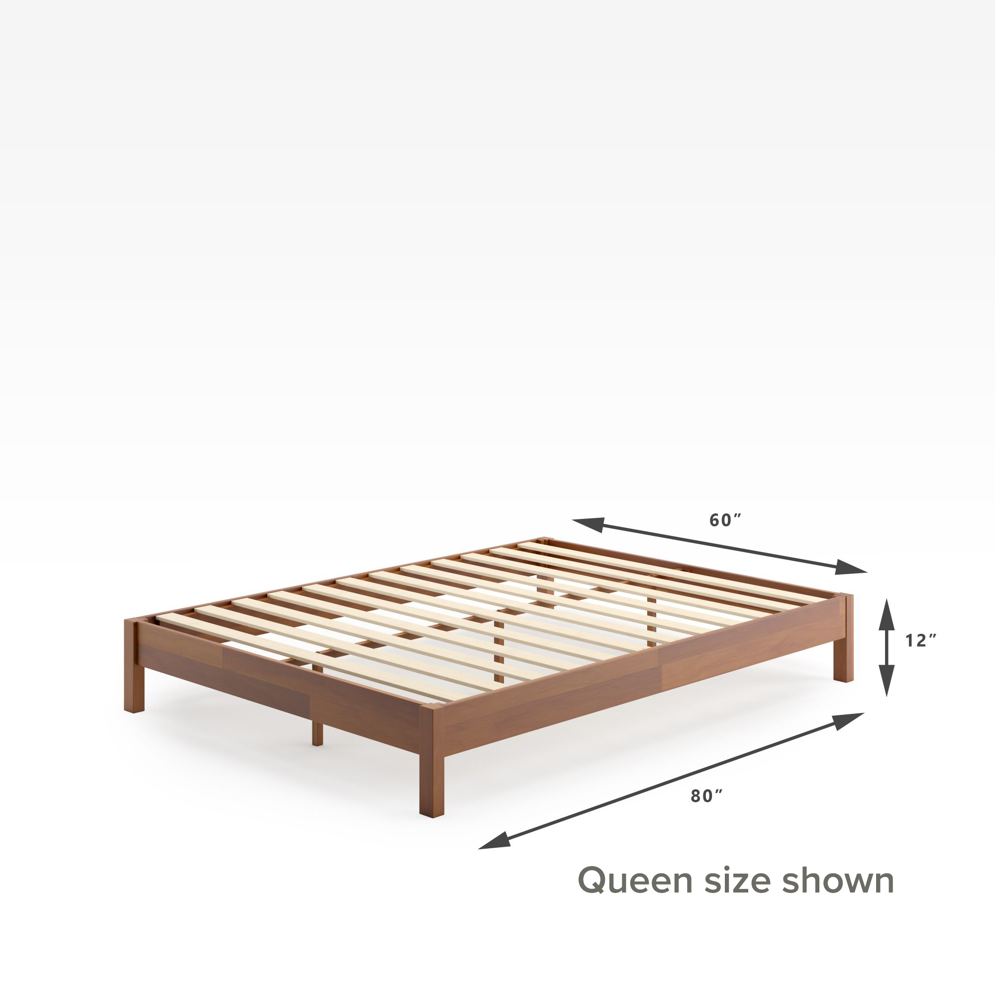 Zinus wen 12 inch wood platform bed frame store